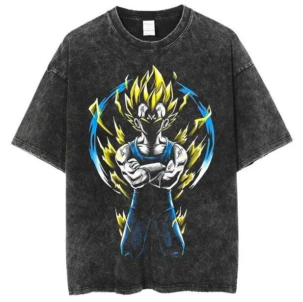 Dragon Ball Z Vintage Washed Cotton T-Shirts Series KI (16 Dragon Ball Z Vintage Washed Cotton T-Shirts Series KI (16